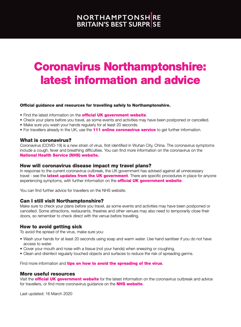 Coronavirus Notice